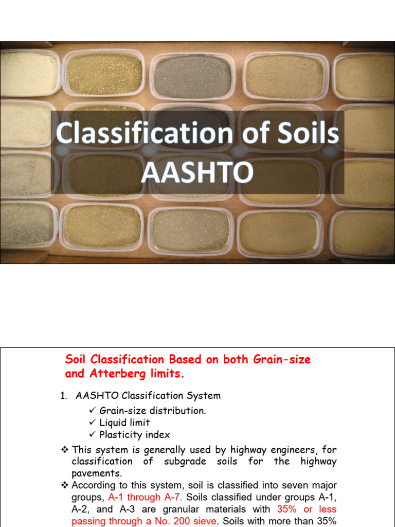 AASHTO Soil Classification (3) [Compatibility Mode] | PDF
