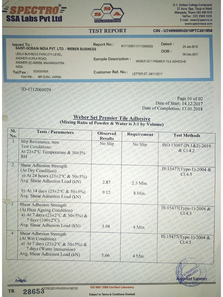 Weberset Premier - Third Party | PDF