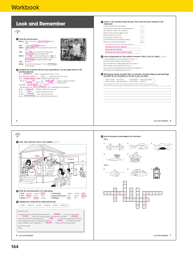 Look 5 Workbook Exercises | PDF