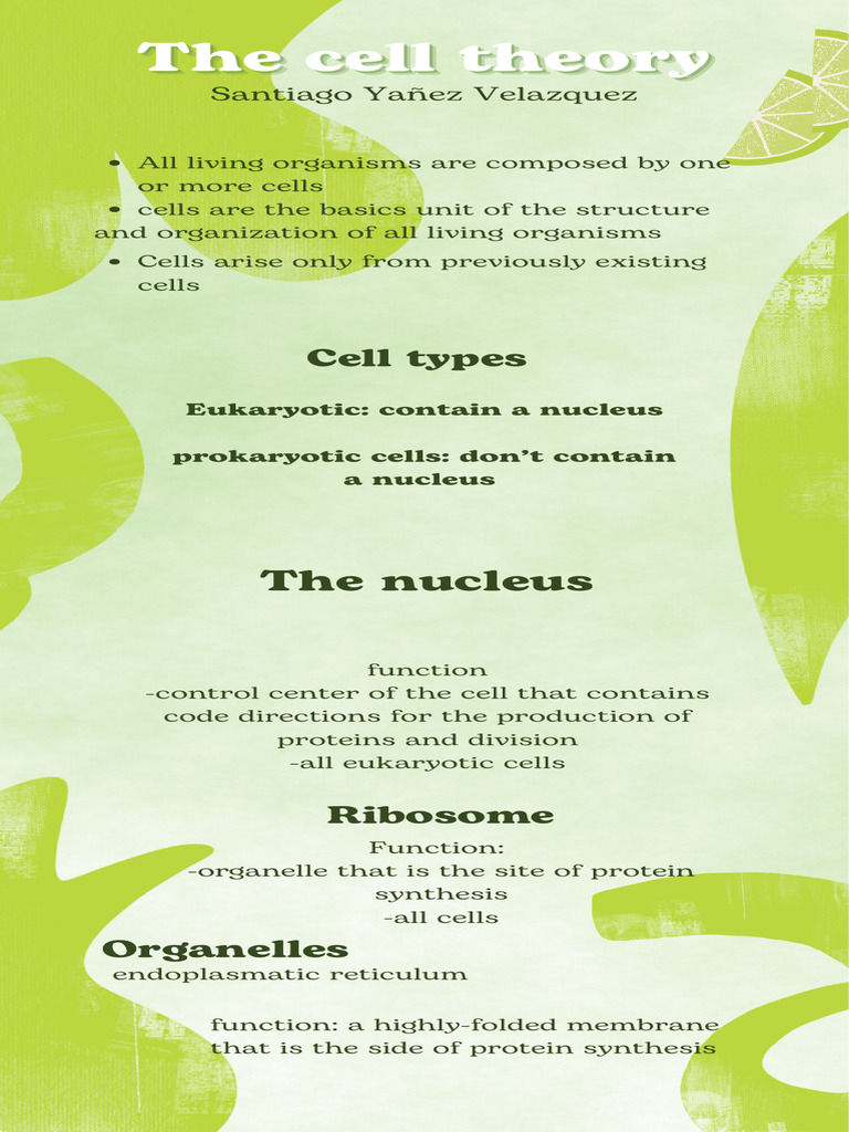 Key Postulates of Cell Theory | PDF