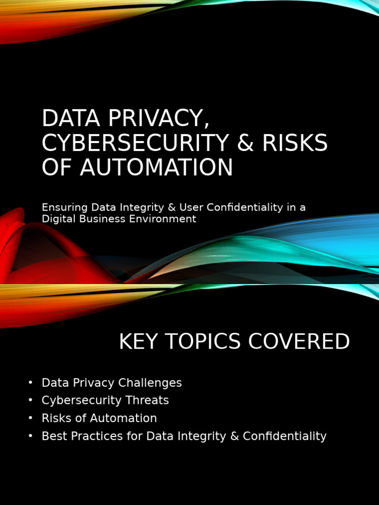 Data Privacy Cybersecurity Presentation | PDF