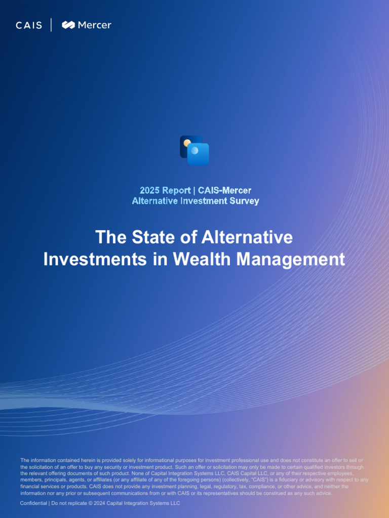 2025 Report - CAIS-Mercer Alternative Investment Survey | PDF ...