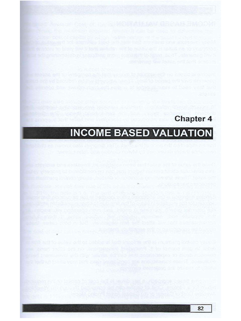 Acctg8prelims - 02 Income Based Valuation | PDF