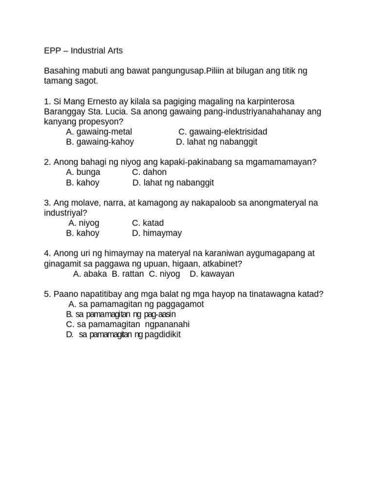 EPP 5 IA Activity Sheet (3) | PDF
