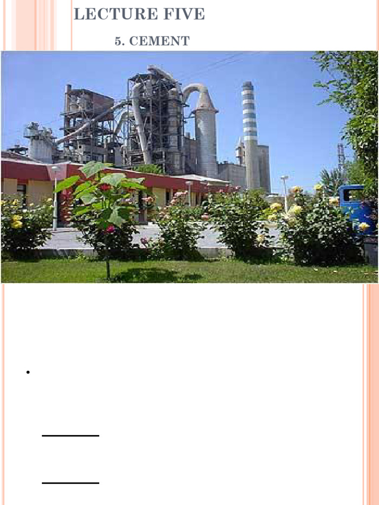 LECTURE FIVE cement- Final | PDF | Cement | Concrete