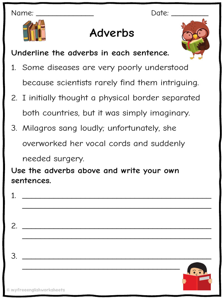 Adverbs-Worksheet-7-Underline-Rewrite | PDF