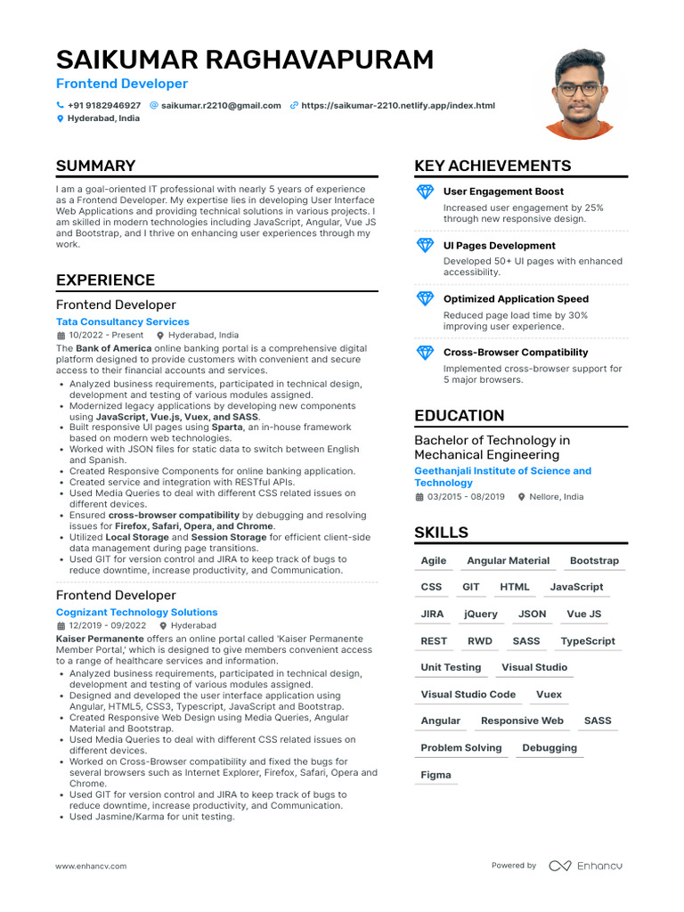 Saikumar Raghavapuram Resume | PDF | Bootstrap (Front End Framework) | Java Script