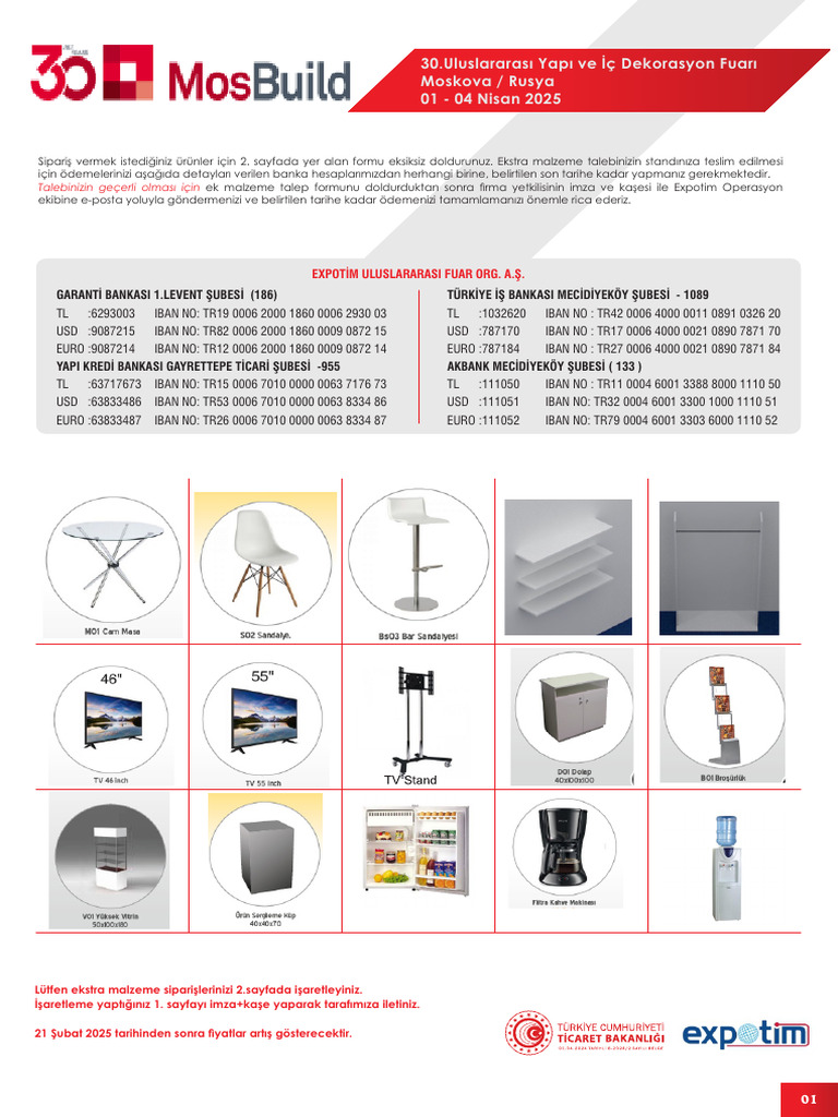 Mosbuild Ekstra Malzeme Talep Formu | PDF