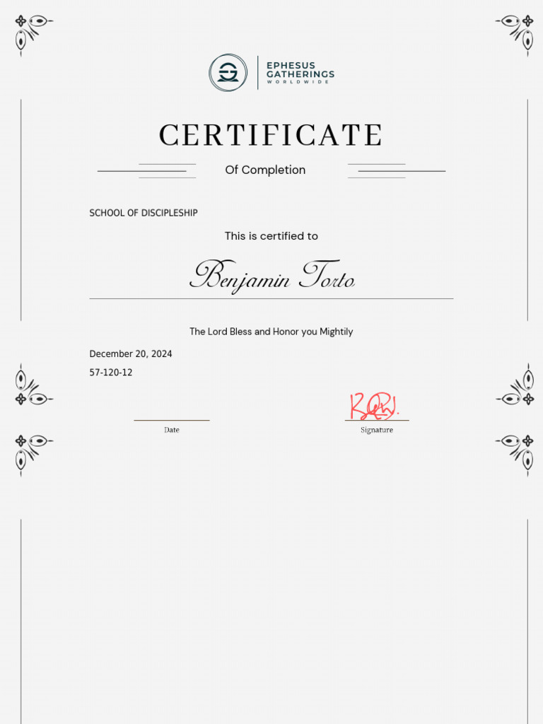 Nii Obodai School of Discipleship Ephesus Gatherings Worldwide Schools ...