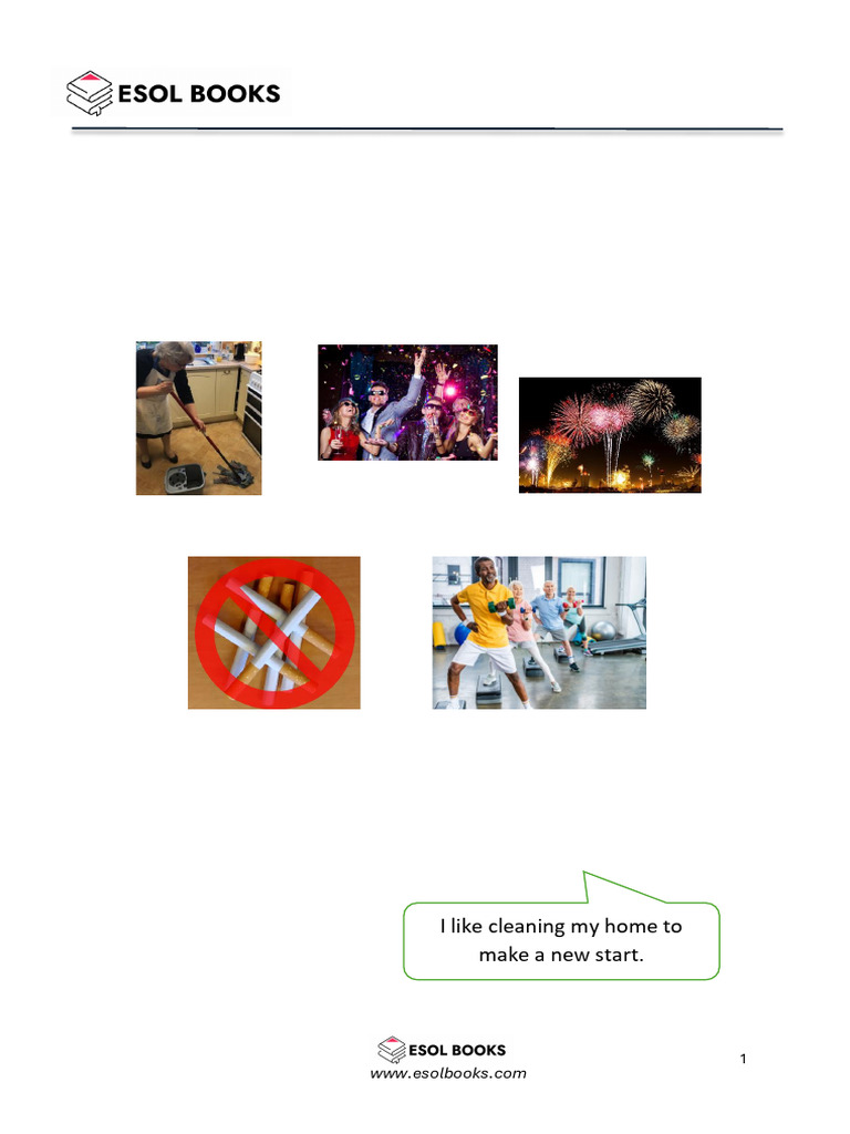 New Year Beginner Worksheet | PDF | English As A Second Or Foreign ...