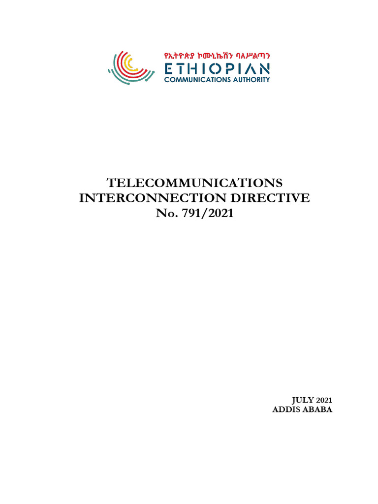 Telecommunications Interconnection Directive | PDF | Computer Network ...