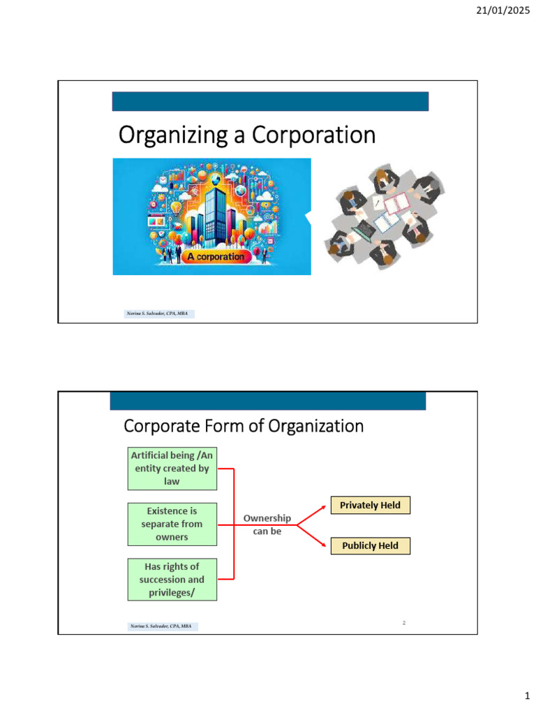 1 - Organization A Corporation | PDF | Stocks | Equity (Finance)