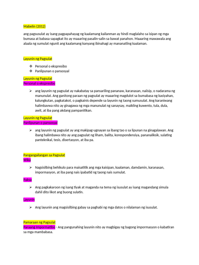 Mabelin | PDF