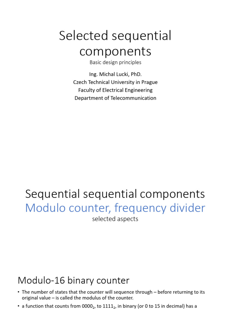 Modulo Counters Frequency Divider 2024 | PDF | Computer Engineering ...