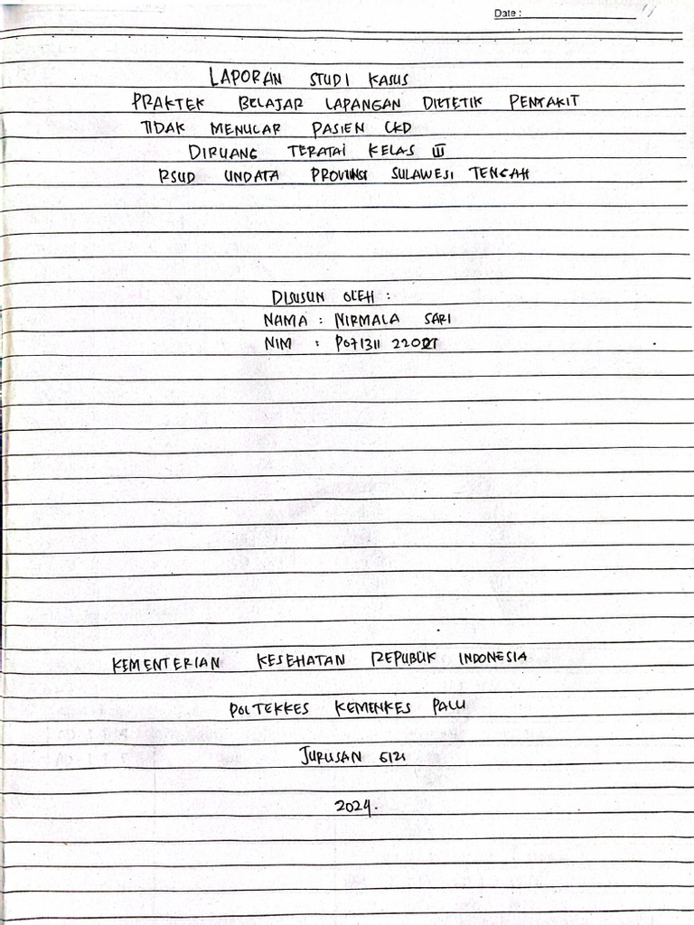 Laporan PAGT Undata - Nirmala Sari | PDF