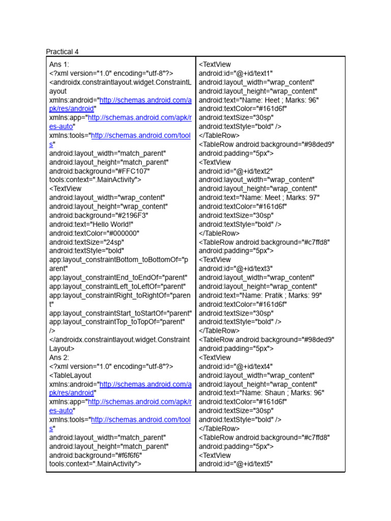MAD Practical Printouts | PDF | Mobile Phones | Software Development