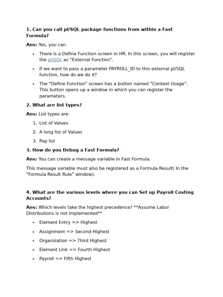 Hrms Interview Questions Pdf Plsql Parameter Computer Programming