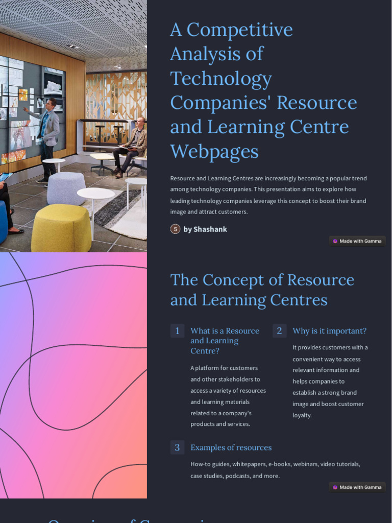 A Competitive Analysis of Technology Companies Resource and Learning ...