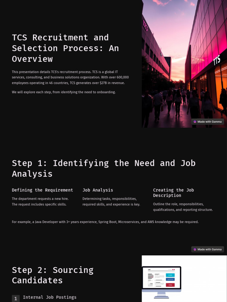 TCS Hiring Process Overview | PDF | Recruitment | Business