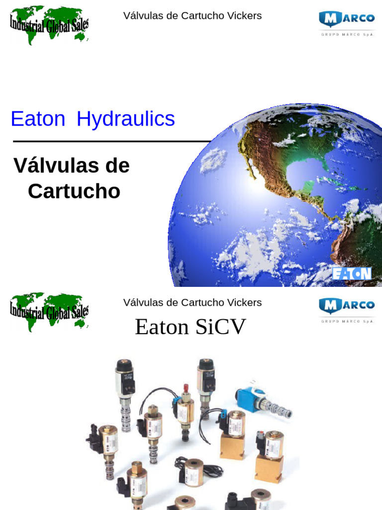 05-Valvulas de Cartucho | PDF | Solenoide | Hidráulica