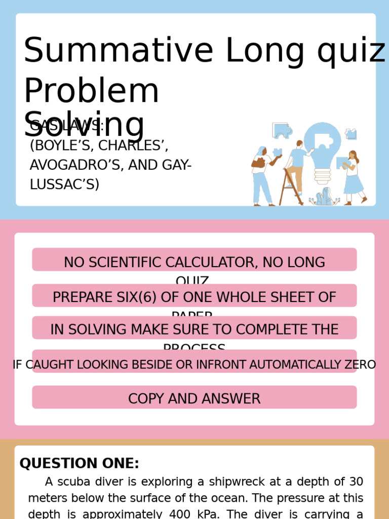 Problem-Solving Mathematics Presentation in Colourful Lined ...