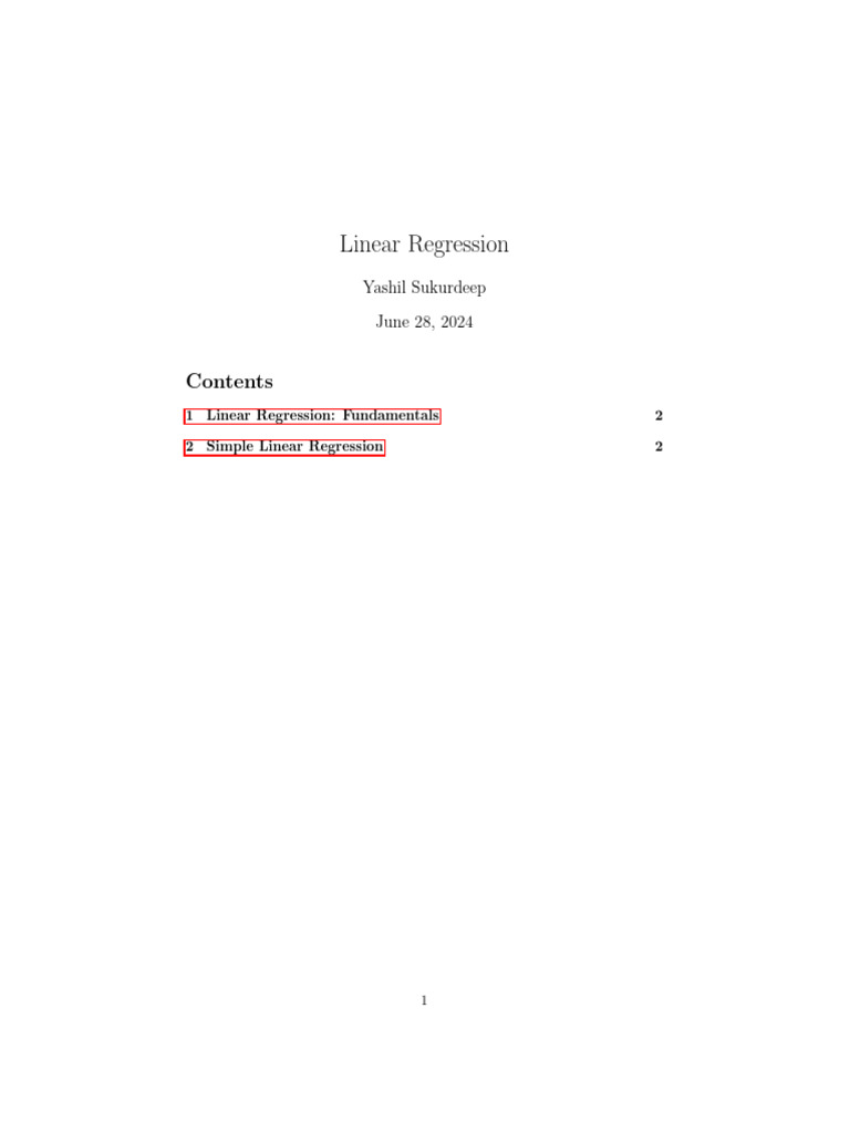 LinearRegression_FoundationalMathofAI_S24 | PDF | Linear Regression | Dependent And Independent ...