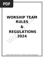 Choir Rules and Regulation | PDF | Home & Garden | Science & Mathematics