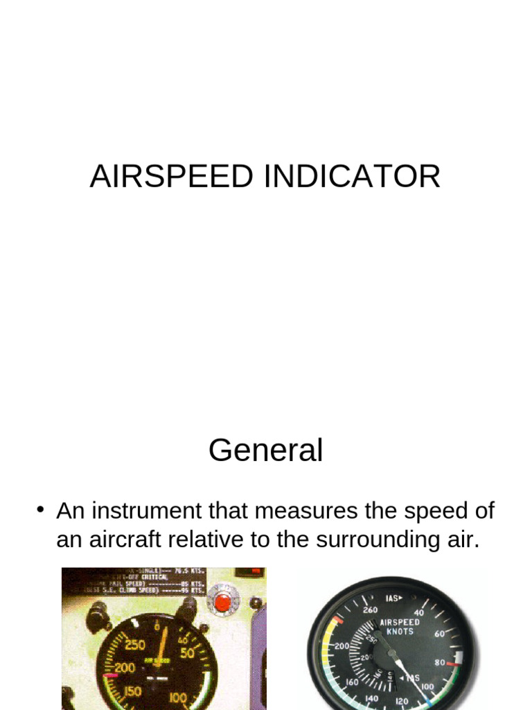 6.6 Airspeed Indicator | PDF | Airspeed | Aviation