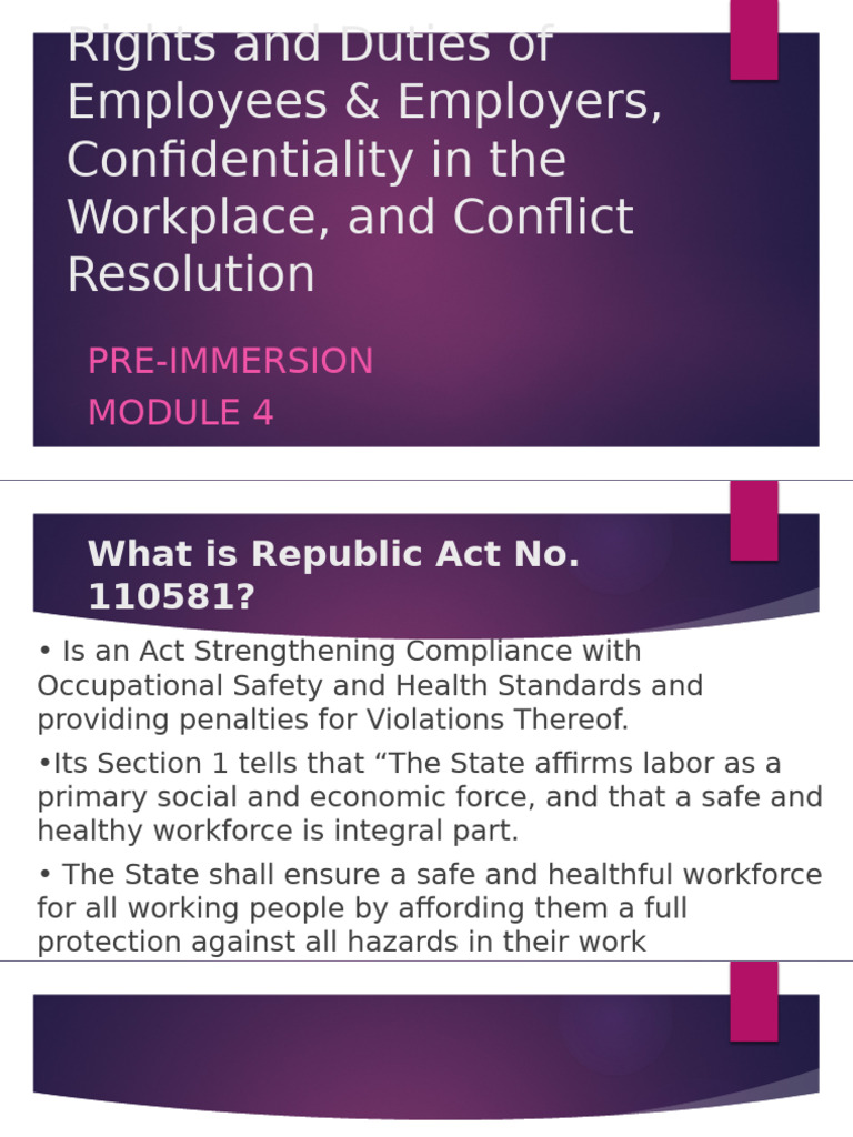 Work Immersion Module 4 Pio | PDF | Occupational Safety And Health | Personal Protective Equipment