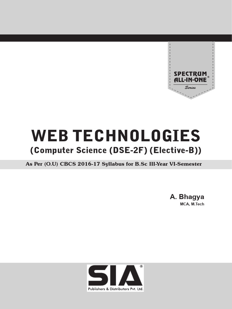 Web Technologies Notes | PDF | Html Element | Html