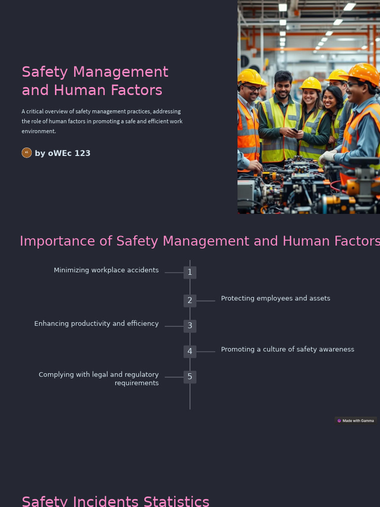 Safety Management & Human Factors Guide | PDF | Risk | Safety