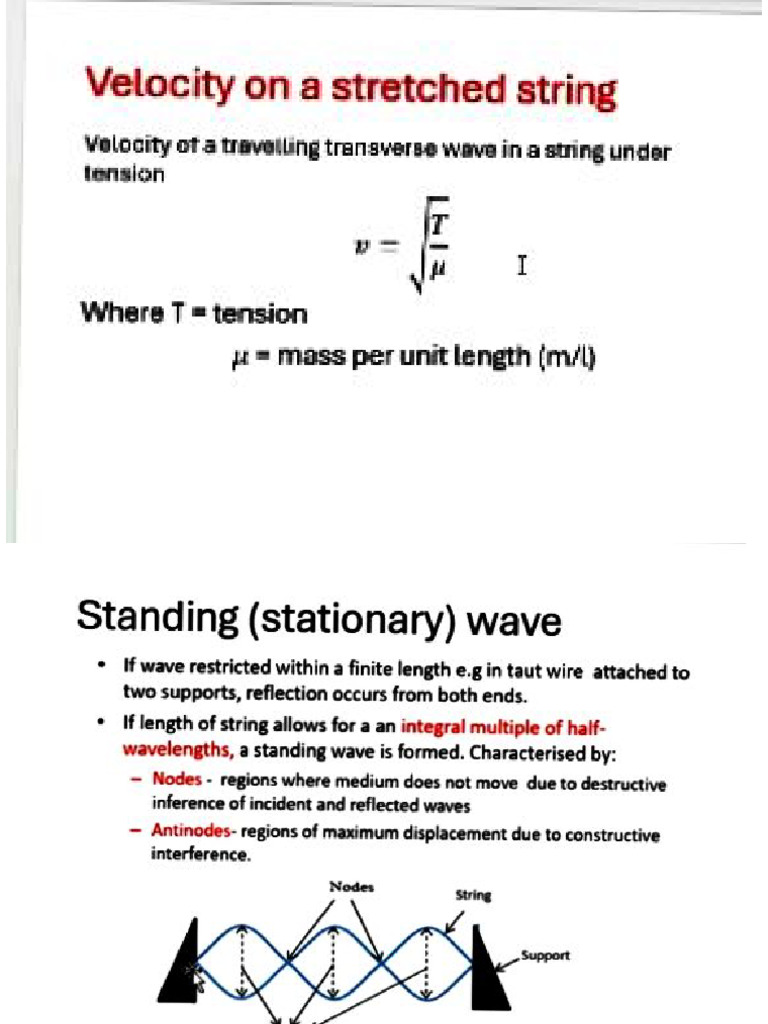Standing Wave ? Lesson 3. | PDF