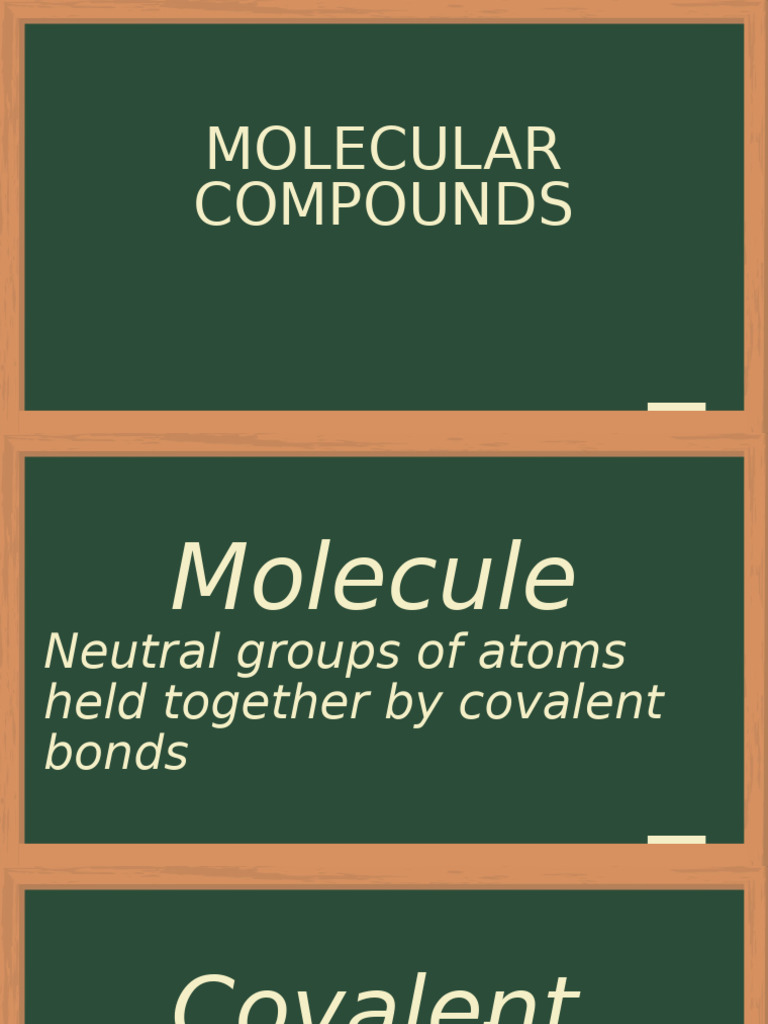 Molecular Compounds | PDF