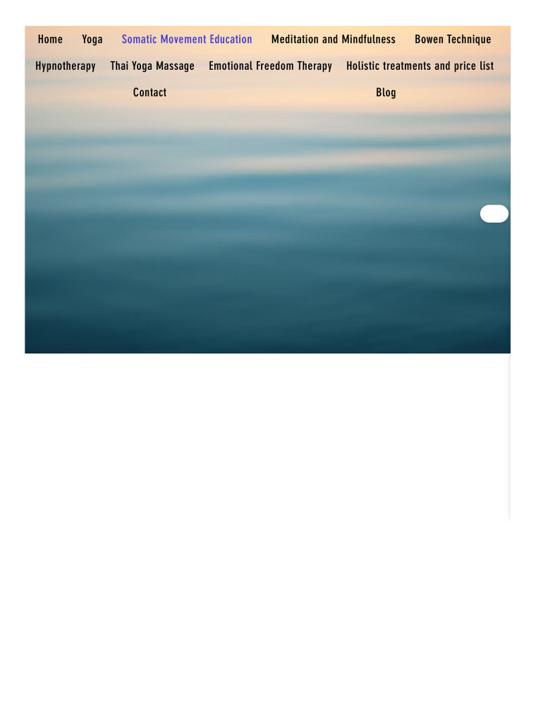 Somatic Movement Education Guide | PDF | Feeling | Experience