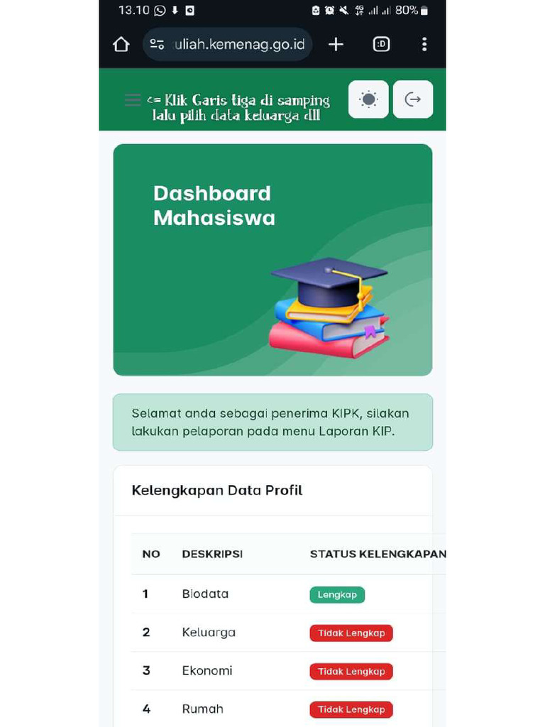 pengisian data kip | PDF