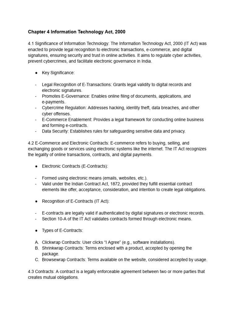 Information Technology Act 2000 | PDF | Trademark | Intellectual Property