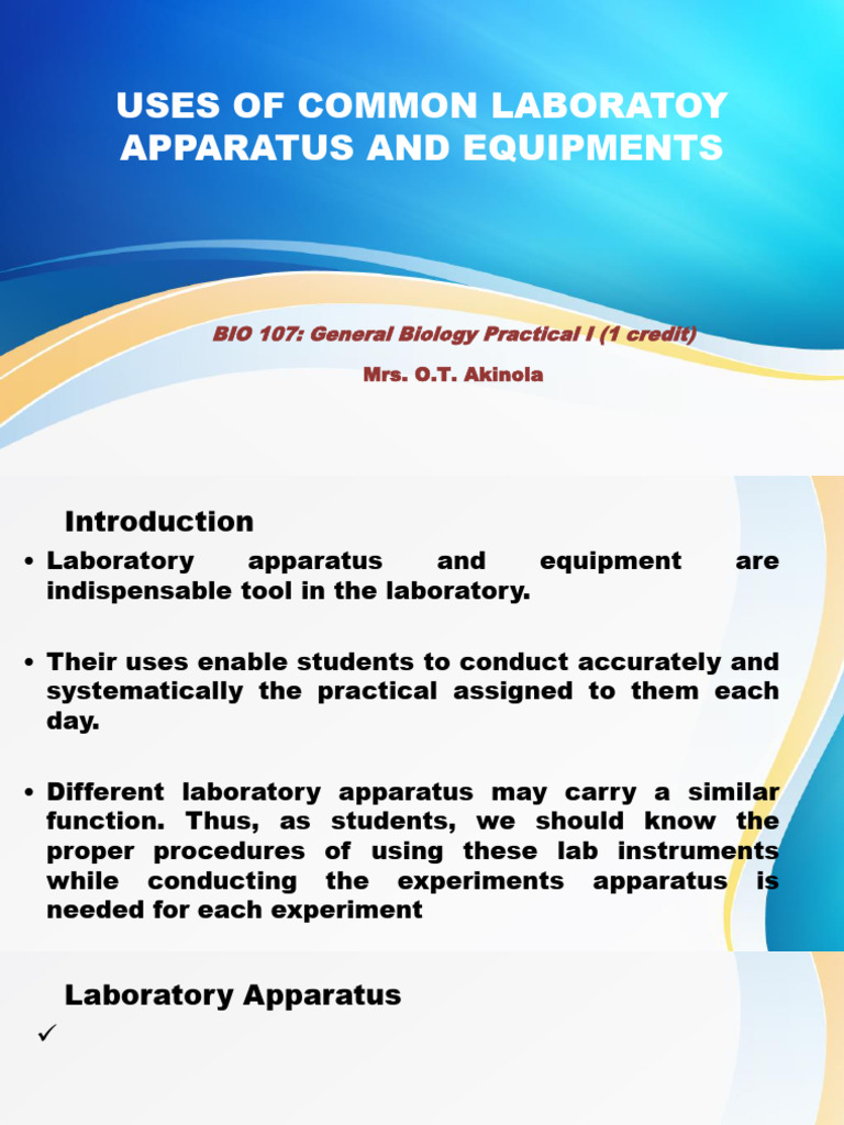 Laboratory Apparatus and Equipments | PDF | Ph | Sterilization ...