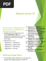 MARPOL Annex IV Sewage FAQ | PDF | Sewage Treatment | Effluent