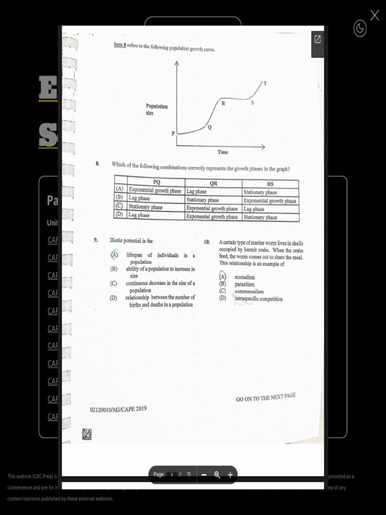 CAPE Environmental Sciences CXC Prep 2 | PDF | Caribbean