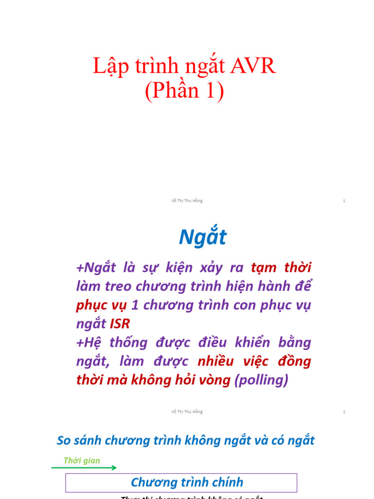 Lập trình ngắt AVR(phần 1) | PDF