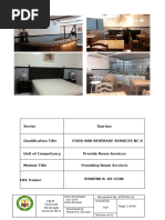 Room Service Training Module NC II | PDF | Menu | Hotel