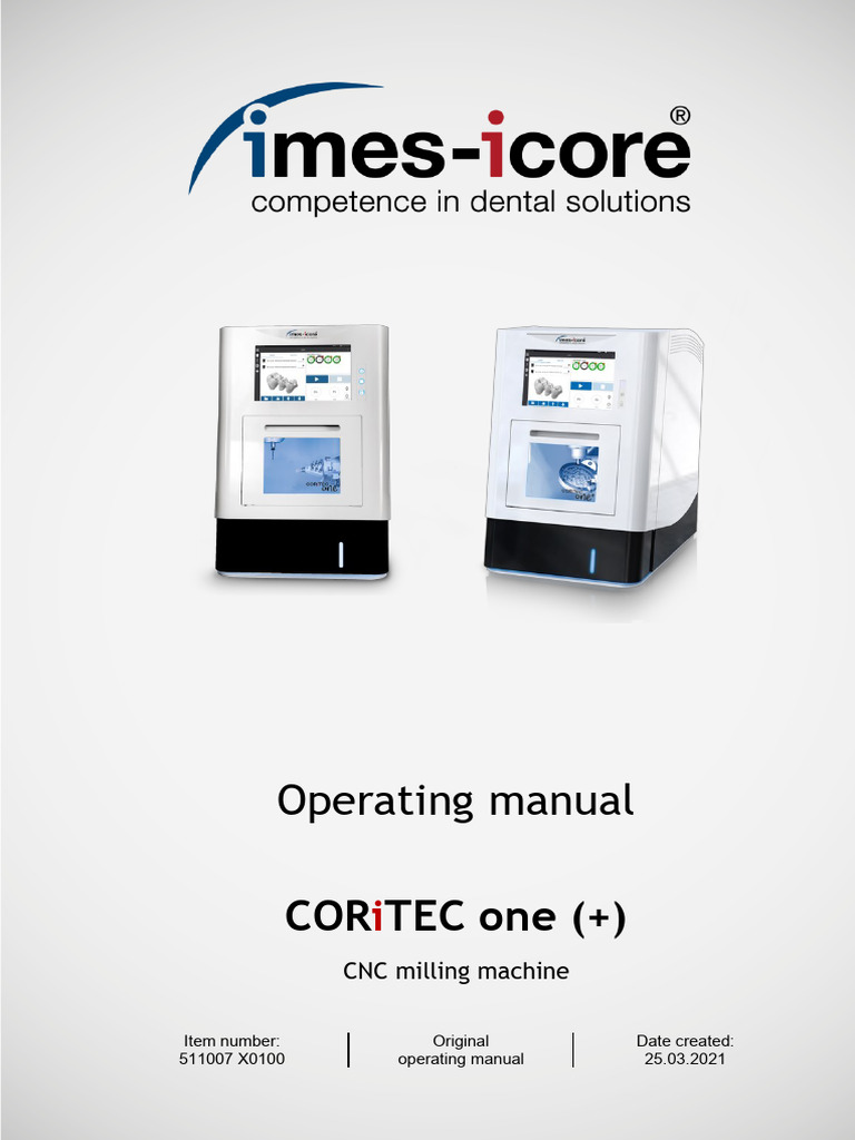 Om Coritec One 0321 | PDF | Safety | Contractual Term