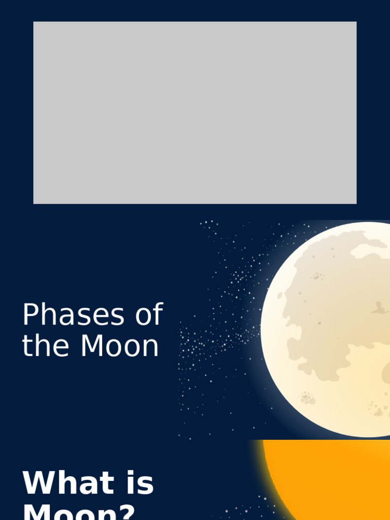 The Different Phases of The Moon Educational Presentation Dark Blue in ...