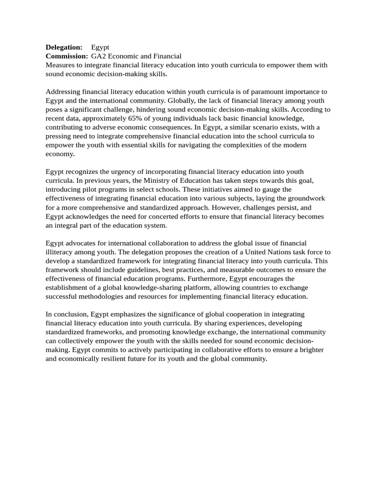 Delegation: Commission | PDF | Literacy | Financial Literacy