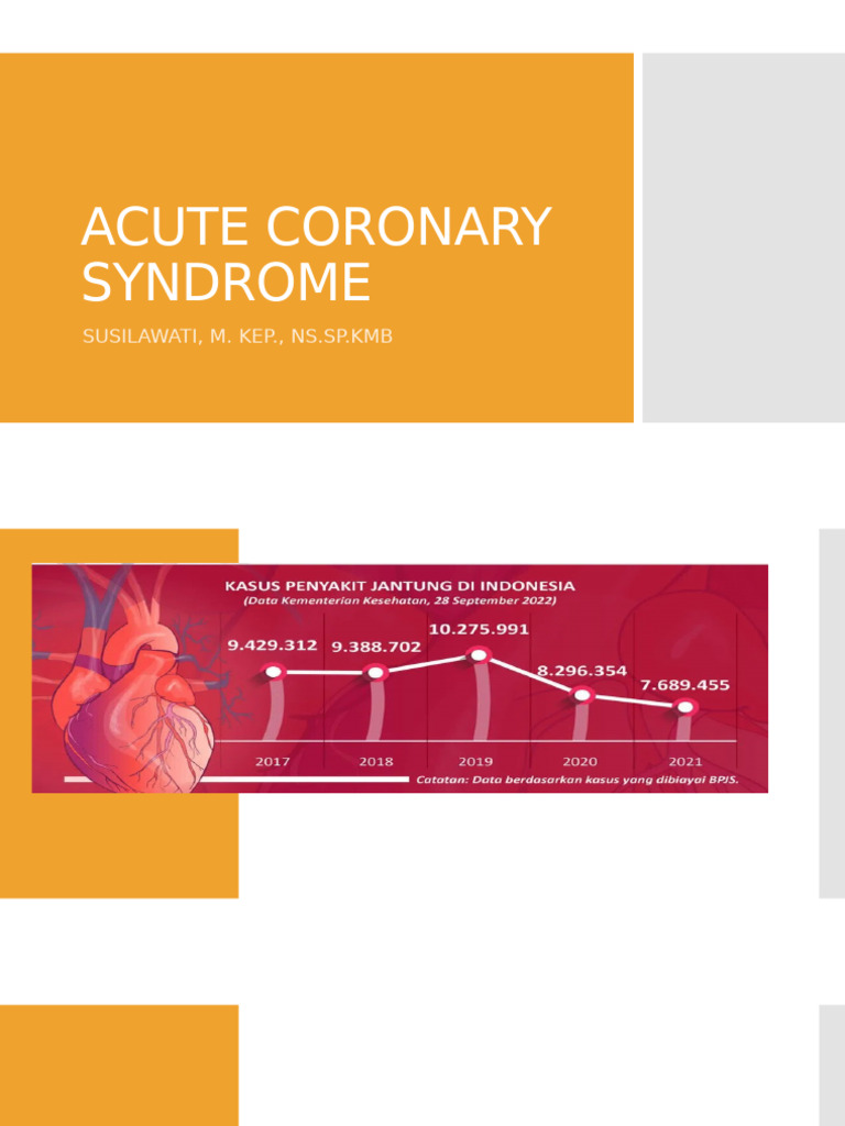 Acute Coronary Syndrome | PDF | Myocardial Infarction | Diseases And ...