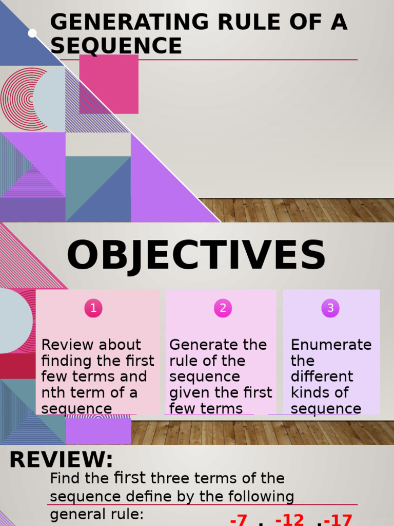 Generating Rule of a Sequence.. Copy | PDF | Sequence | Applied Mathematics