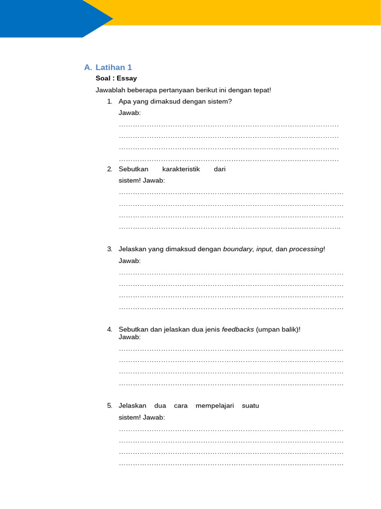 Soal Essay | PDF
