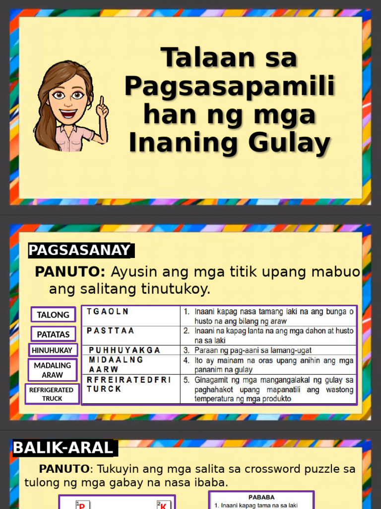 AG-Q1-MODULE4-ARALIN 12-Talaan Sa Pagsasapamilihan NG Mga Inaning Gulay | PDF
