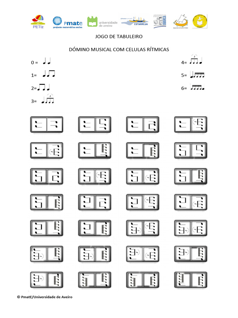 Domino Musical - Células Rítmicas | PDF