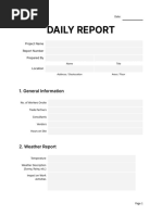 Daily Monitoring Report | PDF